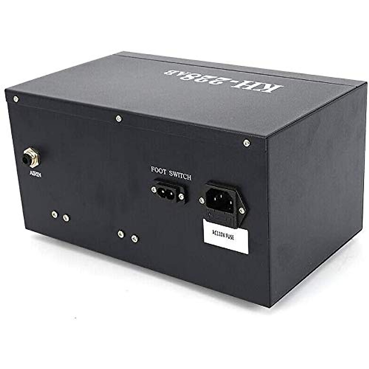 AB Adhesive Vuccum Glue Dispenser Machine AC 110V Semi-auto Digital Glue Dispenser with 2X500ml Stainless Steel Tanks and Foot Pedal Control Mode,Paste Liquid Adhesive Controller Dropper Machine