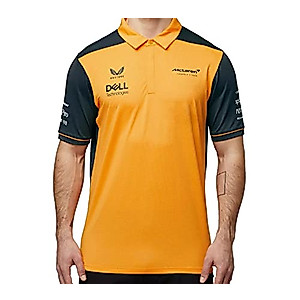 McLaren F1 Men's 2022 Team Polo Shirt (2XL, Orange)