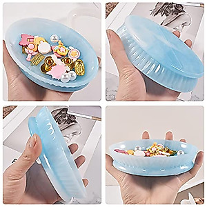 DIY Crystal Lace Oval Striped Coffee Tray Mold Epoxy Fruit Plate Mat Coaster Silicone Mold for Wine Tray Storage Box