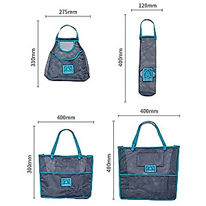 4 Style Kitchen Storage Net Bag, Vegetable Onion Potato Storage Hanging Bags Hollow Breathable Mesh Bag(small)