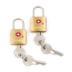Samsonite Travel Sentry 2-pack Key Locks, Brass, 2-Pack