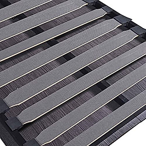 ATY Twin Size Murphy Bed with Wardrobe and Drawers, Wood Storage Bedframe Can be Folded into a Cabinet, Bedroom Furniture, Save Space Design, No Box Spring Required, Gray