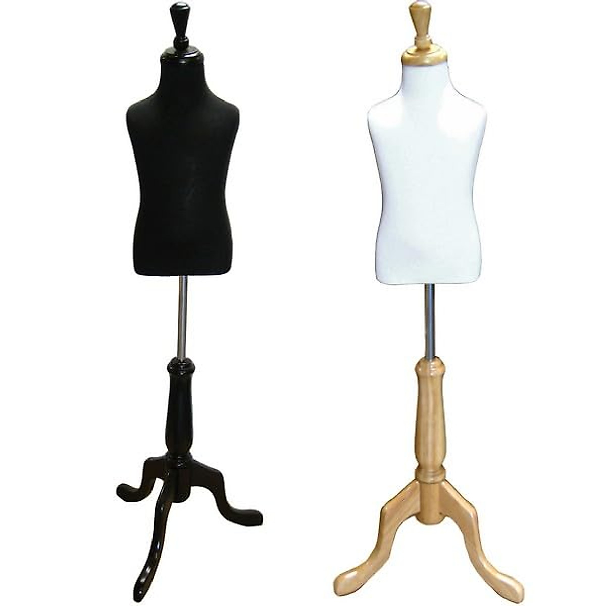 Pinnable Toddler Child Sewing Tailor Seamstress Dress Form, Black (Sizes 3-4 Small)