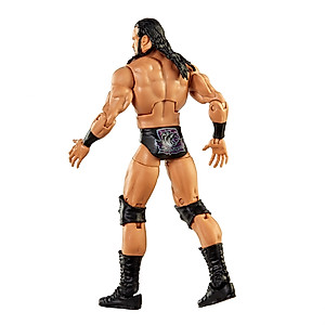 WWE MATTEL ​Top Picks Elite Drew McIntyre 6-inch Jeff Action Figure with Deluxe Articulation for Pose and Play, Life-like Detail, Authentic Ring Gear & Accessory,Multi,GVC02