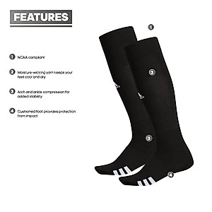 adidas Rivalry Field Socks - Multi Sport Over the Calf (OTC) Socks for Boys, Girls, Men and Women (2-Pair)