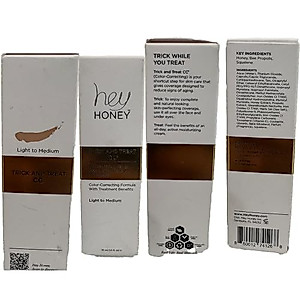 Hey Honey Trick And Treat Active Propolis Cream Concealer, Light To Medium Tone, 0.5 Fl Oz