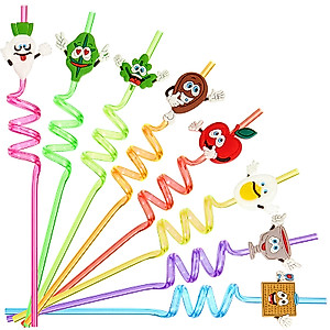 24 Pieces Passover Straws Passover Toys Reusable Matzah Wine Cup Designs Holiday Straws Pesach Sipping Straws Drinking Straws for Pesach Passover Seder Table Decorations