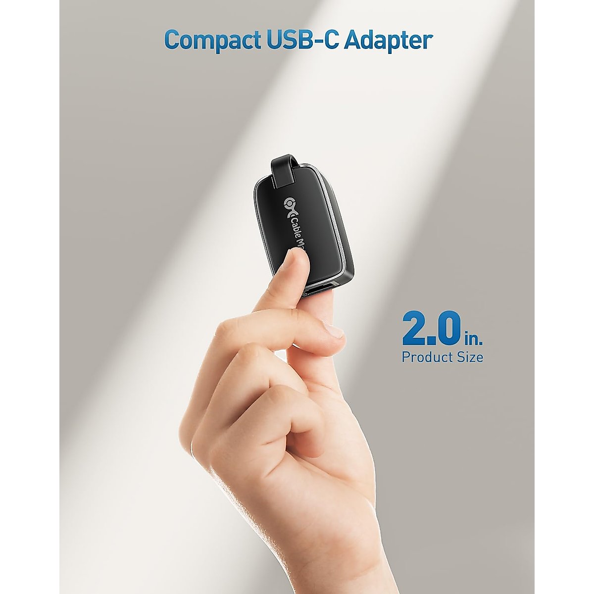 Cable Matters USB C to Ethernet Adapter Gigabit, Compact 1Gbps Thunderbolt 4 to Ethernet Adapter - Thunderbolt 4, USB4 Compatible for MacBook Pro, iPhone 16/15 Pro Max Plus, iPad Pro, XPS