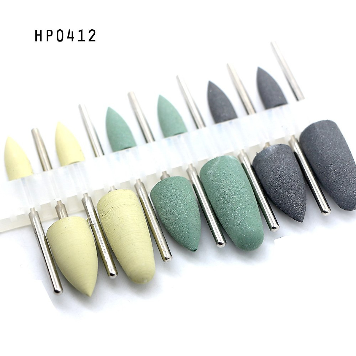 Bomaoer Dental Resin Base Hidden Denture Polishing Kits HP0412 Used for Low-speed Handpiece