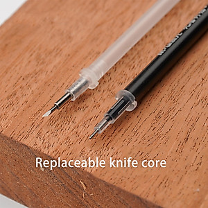 Marking Knife Woodworking Marking Knife Thin Blade Dual Double Bevel Striking Knife Hardened V Steel Heat Treated Striking Marking Knife (1)