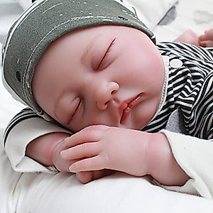 CHAREX Sleeping Reborn Baby Dolls, 22 Inch Lifelike Newborn Baby Boy Doll, Realistic Weighted Baby Toddler, for Kids Age 3+