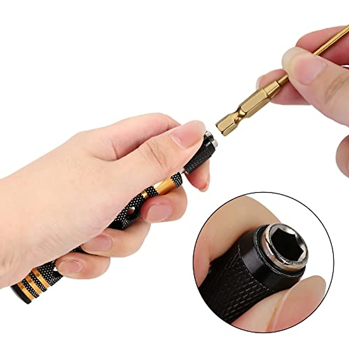 INJORA RC Car Tool Kit- Hex Screwdriver 0.05inch 1.5mm, Hex Nut Drivers 4mm, Screws Kit for Axial SCX24 C10 Deadbolt JLU Gladiator Bronco Other RC Model