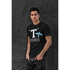 T Birds Canvas Tote Bag for Women, Cloth Bag Tbird Gang Logo Graphic Tees Black 15x15 inches