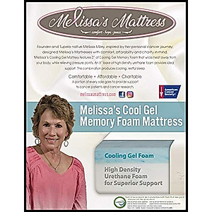 Melissa's Cool Gel Memory Foam Mattress