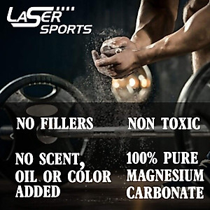 Laser Sports Chalk Ball Sock - Great for Weightlifting and Powerlifting - Increase Your Grip While Rock Climbing and Performing Gymnastics - for Men and Women - 3oz