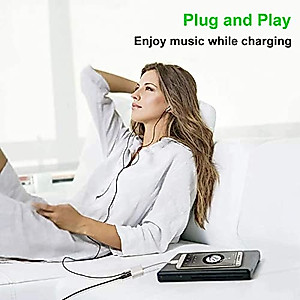 USB C to 3.5mm Headphone and Charge Adapter 3-in-1 Type C to Dual Audio Jack Splitter with Fast Charging Compatible with iPad Pro Samsung Galaxy S23 Ultra S22 S21 S20 S20+ Note 20 Pixel 7