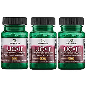 Swanson Uc-Ii Standardized Collagen 40 mg 60 Caps 3 Pack