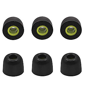 ALXCD Replacement Foam Ear Tips for Jay Bird Run, Upgraded Memory Foam Earbud Tips 3 Pairs Medium Size, Fit for Jay Bird Run Foam(M)
