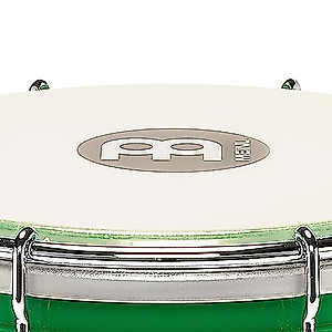 Meinl Percussion Tamborim with Floatune Tuning System-NOT Made in China-Green ABS Plastic Body and Synthetic Head, 2-Year Warranty, (TBR06ABS-GR)