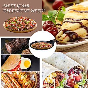 Vinchef Nonstick Crepe Pan, 10inch Skillet Pan for Dosa Tawa Omelette Tortillas Crispy Pancake, Griddle Pancake Pan, PFOA FREE and Induction Compatible