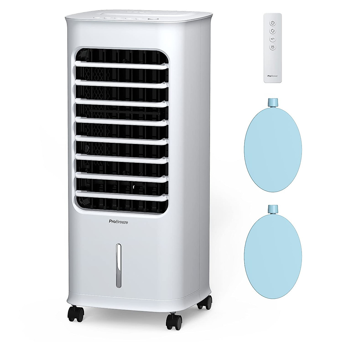Pro Breeze Evaporative Air Cooler For Room Cooling Fan - 3-in-1 Air Cooler Portable with 6 QTS Tank, 70° Oscillation & 7hr Timer - Portable Swamp Cooler with Remote Control