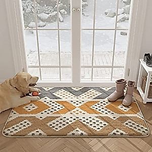 Color G Door Mats , 24"x36" Front Door Mat for Entryway Indoor, Non Slip Washable Entry Rugs for Inside House 2x3, Absorbent Muddy Mat Floor Mat