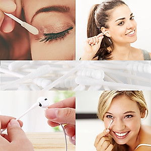 Cotton Swabs,800 Pcs Cotton SwabsNatural Cotton Buds,Cruelty-Free Cotton Swabs, Biodegradable,All Natural Cotton Swabs,Chlorine-Free Hypoallergenic Cotton Swabs