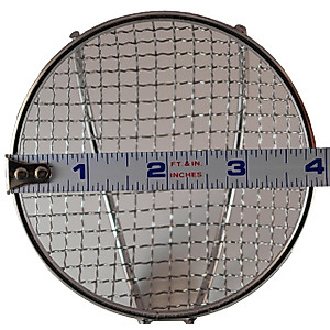 Sand Dipper Full Size Beach Scoop Shovel & Sifter Tool for Beachcombing – Adjustable Sea Glass, Shell, Shark Tooth Sifter for the Beach – Can Be Used as a Walking or Hiking Stick Too – Blue, 4” Basket