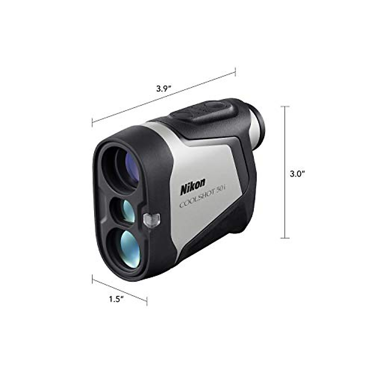 Nikon COOLSHOT 50i Golf Rangefinder | Laser rangefinder with magnet mount, slope, OLED display | Official Nikon USA Model