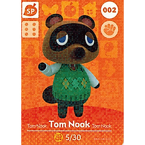Nintendo Animal Crossing Happy Home Designer Amiibo Card Tom Nook 002/100