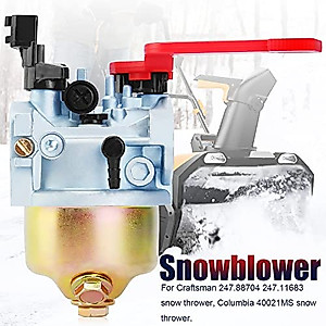 QAZAKY Carburetor Compatible with MTD Troy Bilt 751-10956 751-10956A 751-12612 751-14018 951-10956 951-10956A 951-12612 951-14018 161-JW 161-JWA 2P70M0A-D 2P70MU 161SA 161S 40021MS Carb