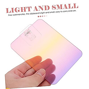 COHEALI 2pcs Plate Clamp Writing Board Stenography Board Clip Board Office Plastic Paper Writing Clip Office Clip Boards Clipboard Exam Paper Clips Student Paper Clip Boards