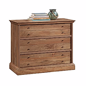 Sauder Barrister Lane 3-Drawer Chest, L: 36.46" x W: 16.69" x H: 29.37", Sindoori Mango