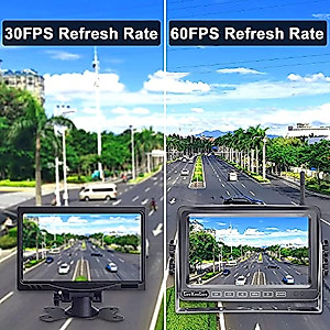 LeeKooLuu RV Backup Camera Wireless HD 1080P 7 Inch Recorder DVR Monitor Touch Key Screen Four Channel Adapter for Furrion Pre-Wired RV Rear View System Waterproof Night Vision 2022 Latest Version LK5