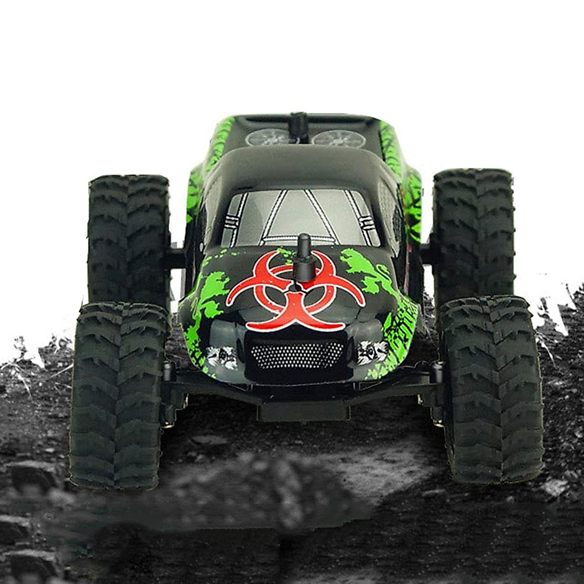 Adepe 2.4Ghz Radio Remote Control Car 1/32 Mini RC Truck High Speed Cross Country Vehicle Drift Racing Model Toy for 3-12 Years Old Children Boys Kids Christmas Birthday Gift