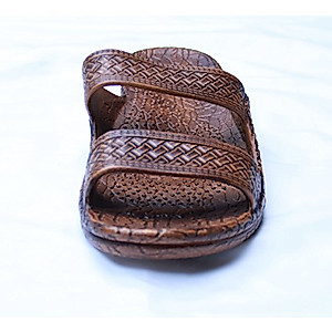 Kali Footwear Women's Jesus Hawaii Open Toe Double Strap Hawaiian Sandals Simple Chestnut 11