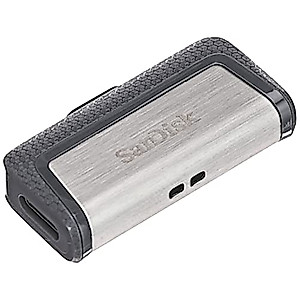 SanDisk 64GB Ultra Dual Drive USB Type-C - USB-C, USB 3.1 - SDDDC2-064G-G46, Grey/Silver