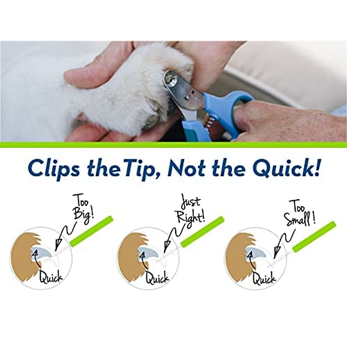 Zen Clipper Pet Nail Clipper for Cats – Cat Nail Clipper for Safer Cat Grooming and Nail Care - Clean, Quiet, and Easy-to-Use Stainless Steel Cat Claw Trimmer - (2.5mm Hole)