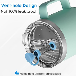 ERKOON Silicone Spill Stopper Set Compatible with YETI Straw Cup, Mug Tumbler Accessories, Silicone Straw Cover, Straw Protectors, Including 4 Straw Cover Topper Cap, 4 Leak Proof Stopper