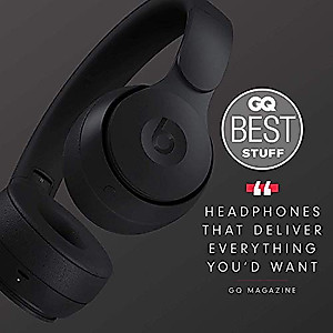 Beats Solo Pro Wireless Noise Cancelling On-Ear Headphones - Apple H1 Headphone Chip, Class 1 Bluetooth, 22 Hours of Listening Time, Built-in Microphone - Black