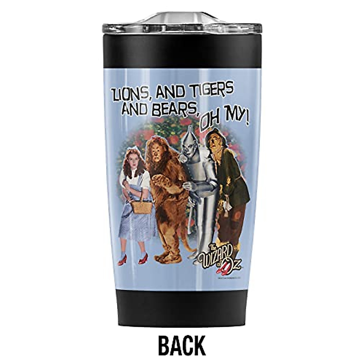 Logovision The Wizard of Oz Oh My Stainless Steel Tumbler 20 oz Coffee Travel Mug/Cup, Vacuum Insulated & Double Wall with Leakproof Sliding Lid | Great for Hot Drinks and Cold Beverages