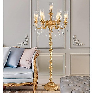 AQUETI Floor Light Standing Lamp Floor Lamp Glass Lampshade Standing Floor Light for Living Room Floor Lamp Lustre Floor Lamp Standing Light