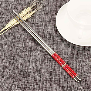Aozhen Steel Pattern White Stainless Length Flower Chopsticks Pair 1Pair Kitchen，Dining & Bar Placement Mats for Dining Table Set of 8, Silver, One Size (ZHENBDZyCs9QZX)