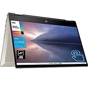 hp Pavilion 2-in-1 14" Touch-Screen Laptop, Intel 11th Generation Core i5, 12GB RAM, 512GB SSD, Bluetooth, Wi-Fi,‎Windows 11 Home, Warm Gold
