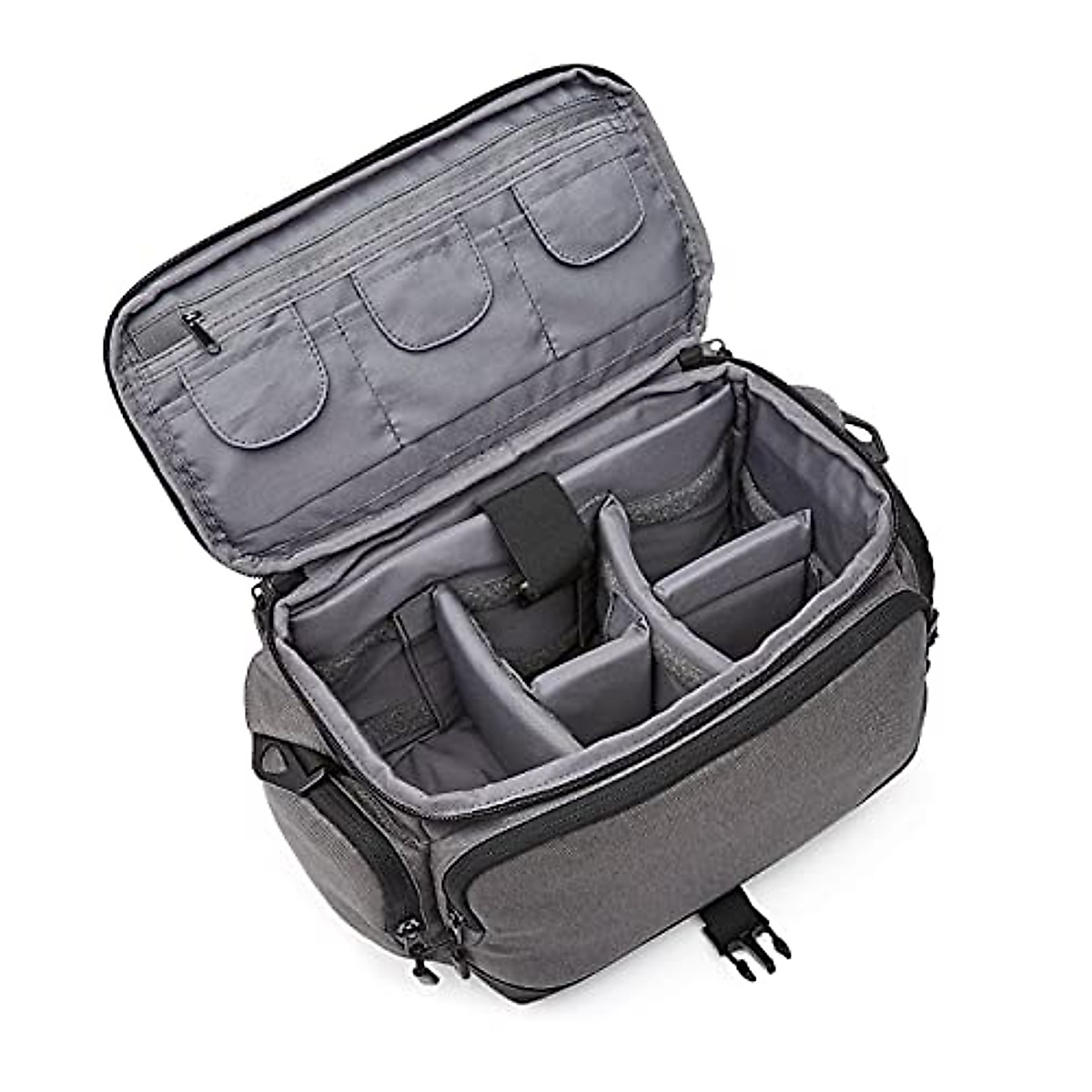 Amazon Basics Large DSLR Camera Gadget Bag - 11 x 6 x 8 Inches (Gray)