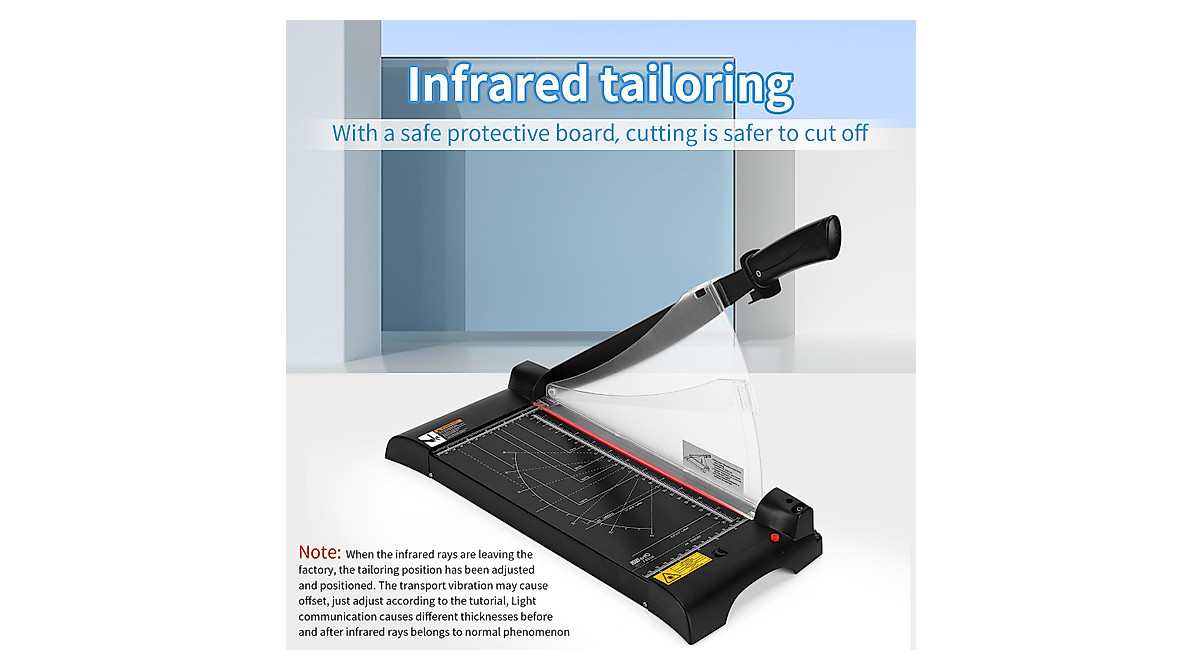 Paper Cutter with Safety Guard & Precise Cuts for Home & Office