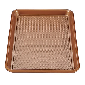 Ayesha Curry Nonstick Bakeware, Nonstick Cookie Sheet / Baking Sheet - 10 Inch x 15 Inch, Copper Brown