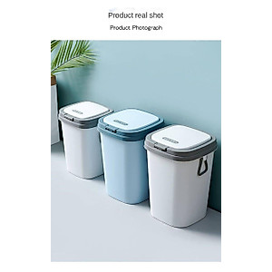 NA Push-Type Household Trash can Living Room Bathroom Kitchen Bedroom Office 8L 13L