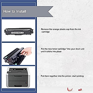 TN-221 TN 221 High Yield TN221 Toner Cartridge Set TN221BK, TN221C, TN221M, TN221Y Toner Cartridge VASERK Compatible Replacement for Brother TN221 Ink MFC-9130CW HL-3170CDW HL-3140CW Printer