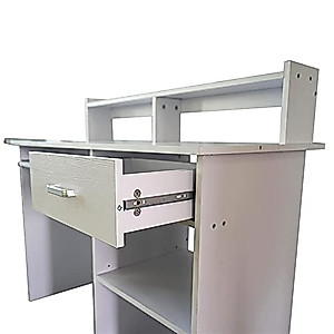 CZDYUF General Style Particleboard Computer Desk White